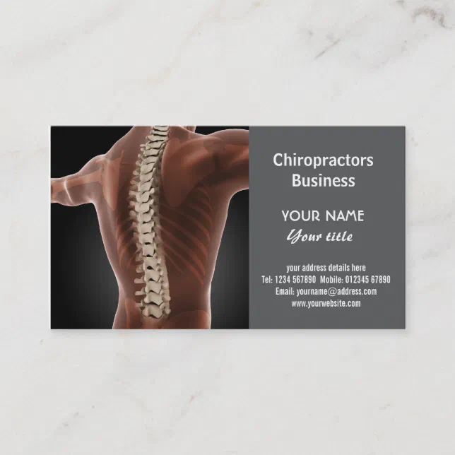 Chiropractors Business Card | Zazzle