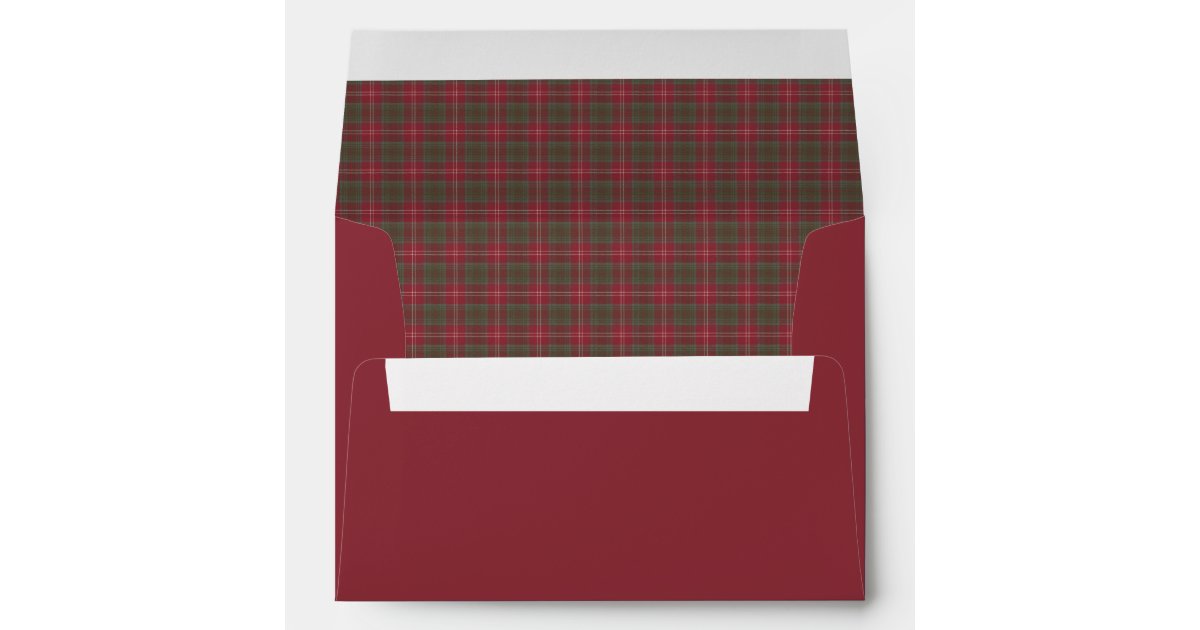 Chisholm Weathered Original Scottish Tartan Envelope | Zazzle