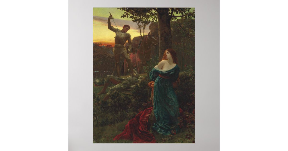 Chivalry by Frank Bernard Dicksee Poster | Zazzle