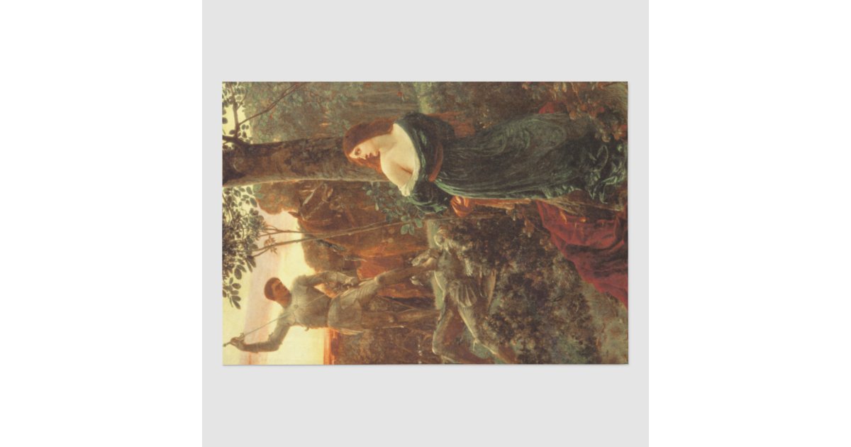 Chivalry (by Frank Dicksee) Tissue Paper | Zazzle