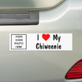 Chiweenie Bumper Sticker | Zazzle