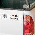 Chiweenie Bumper Sticker | Zazzle