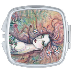 Chloris Goddess of Flowers Fantasy Art Makeup Mirror | Zazzle