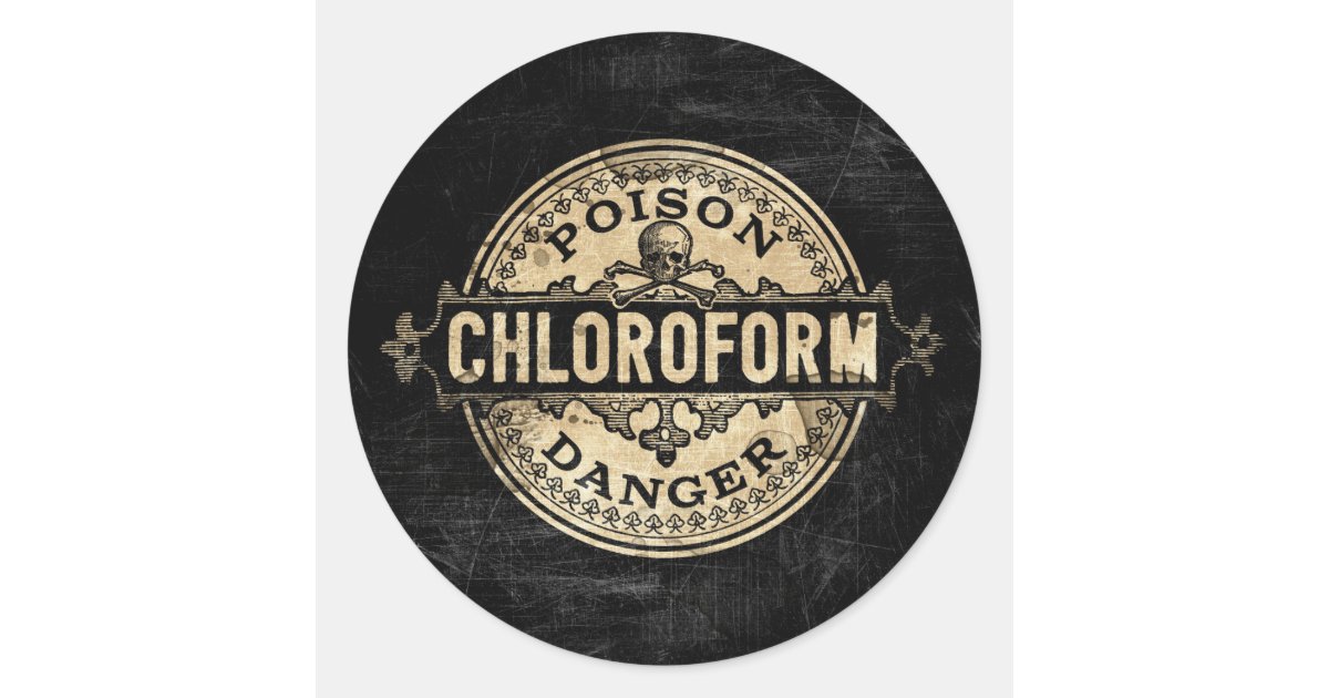 Chloroform Vintage Style Poison Label | Zazzle