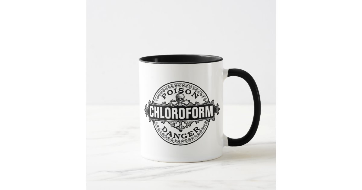Chloroform Vintage Style Poison Label Mug | Zazzle