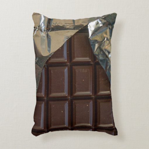 Chocolate Bar Polyester Accent Pillow 16" x 12" | Zazzle