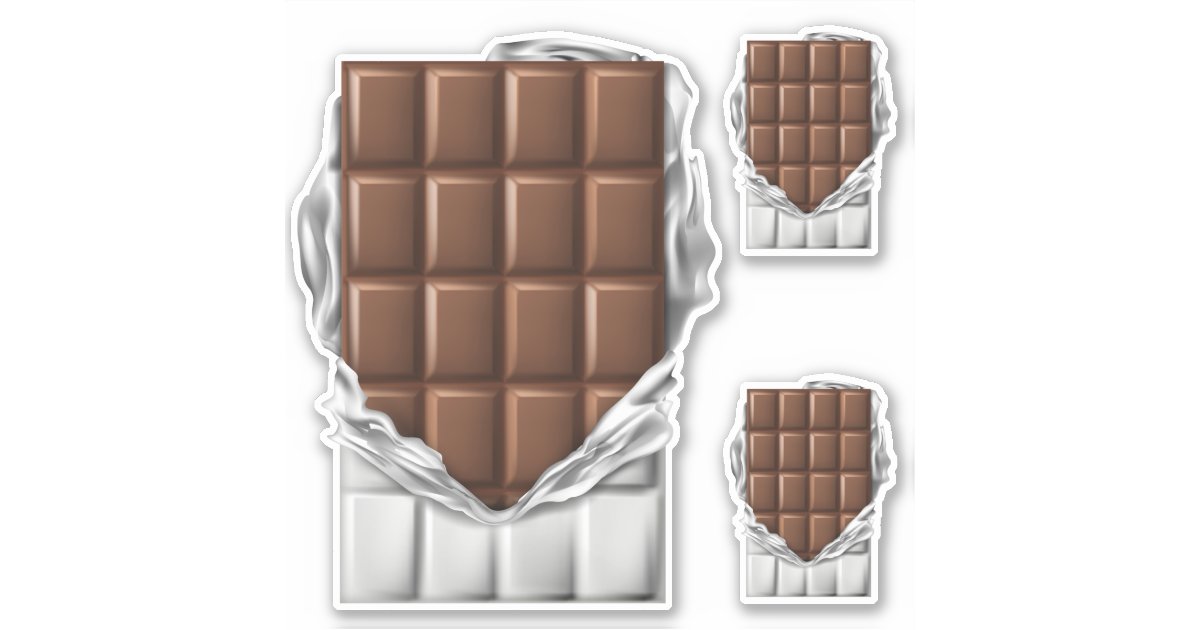 “Chocolate Bar” Sticker | Zazzle