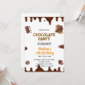 Chocolate birthday invitation | Zazzle