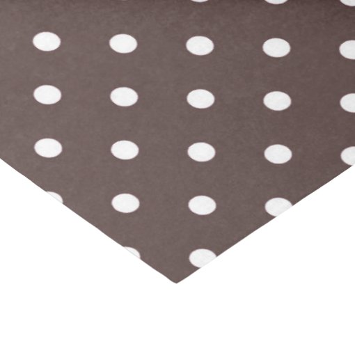 Chocolate Brown Polka Dot Tissue Paper | Zazzle