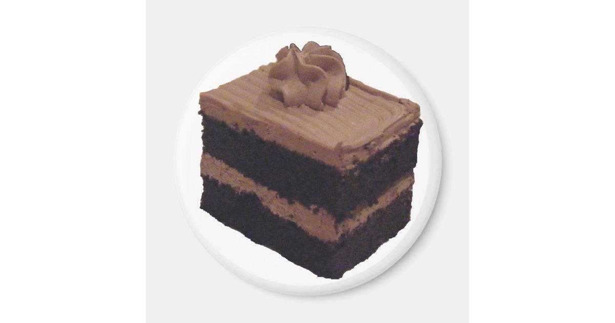 Chocolate Cake Magnet | Zazzle