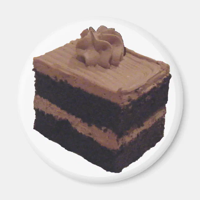 Chocolate Cake Magnet | Zazzle