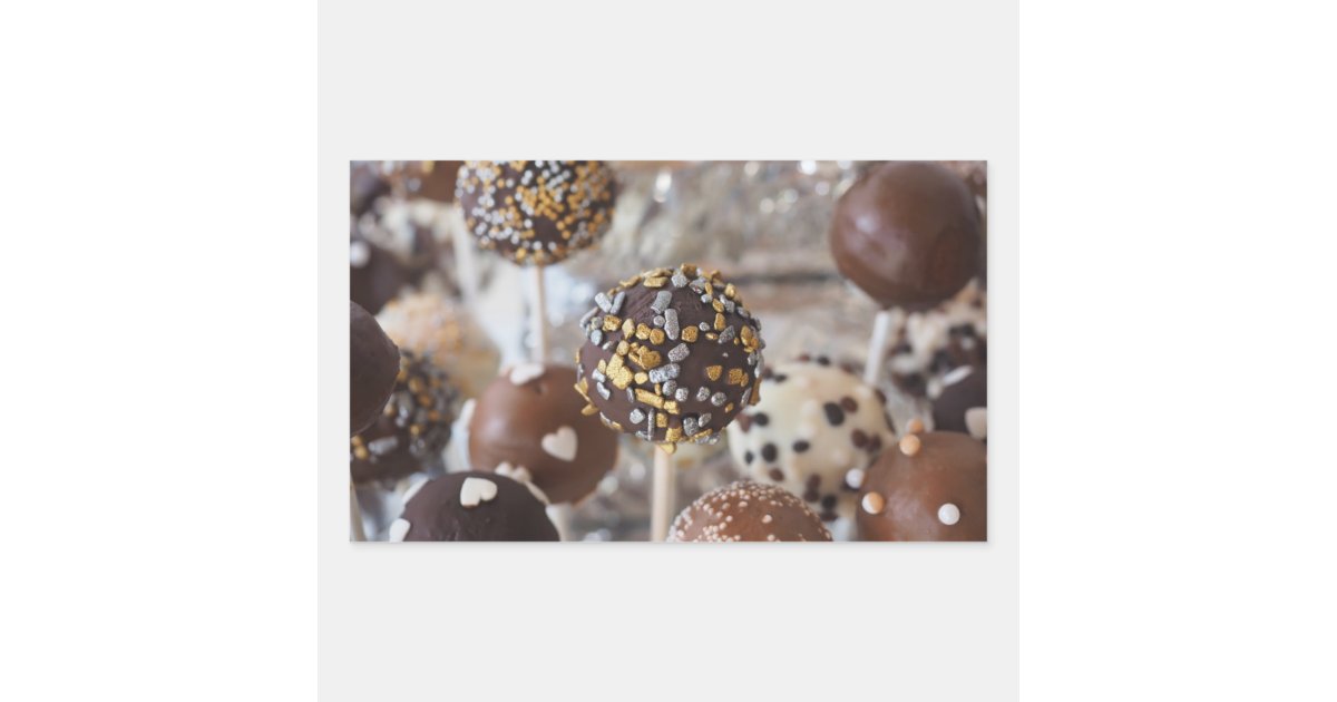 Chocolate Cake Pop Stickers | Zazzle