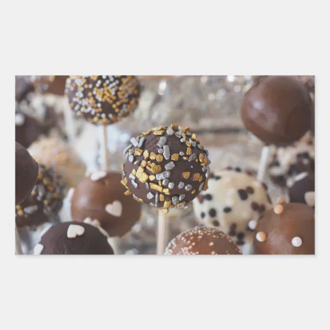 Chocolate Cake Pop Stickers | Zazzle