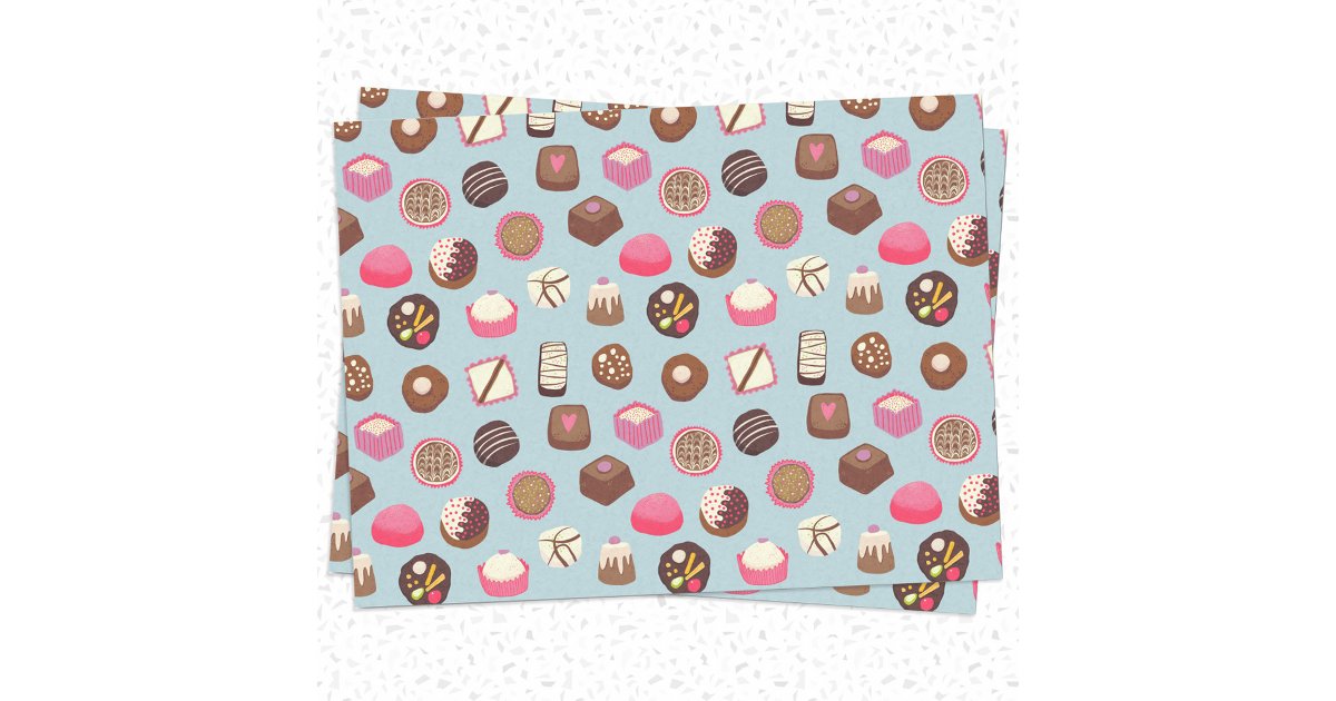 Chocolate Candy Confectionery Tissue Paper | Zazzle