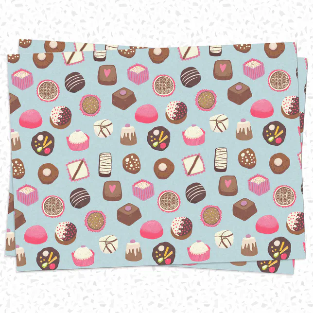 Chocolate Candy Confectionery Tissue Paper | Zazzle