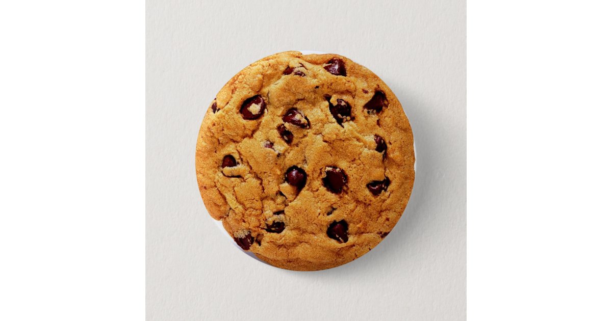 Chocolate Chip Button | Zazzle