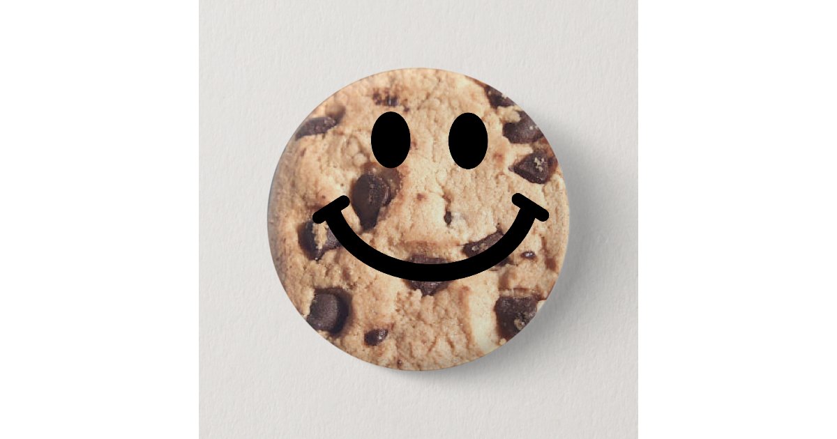 Chocolate Chip Cookie Button | Zazzle