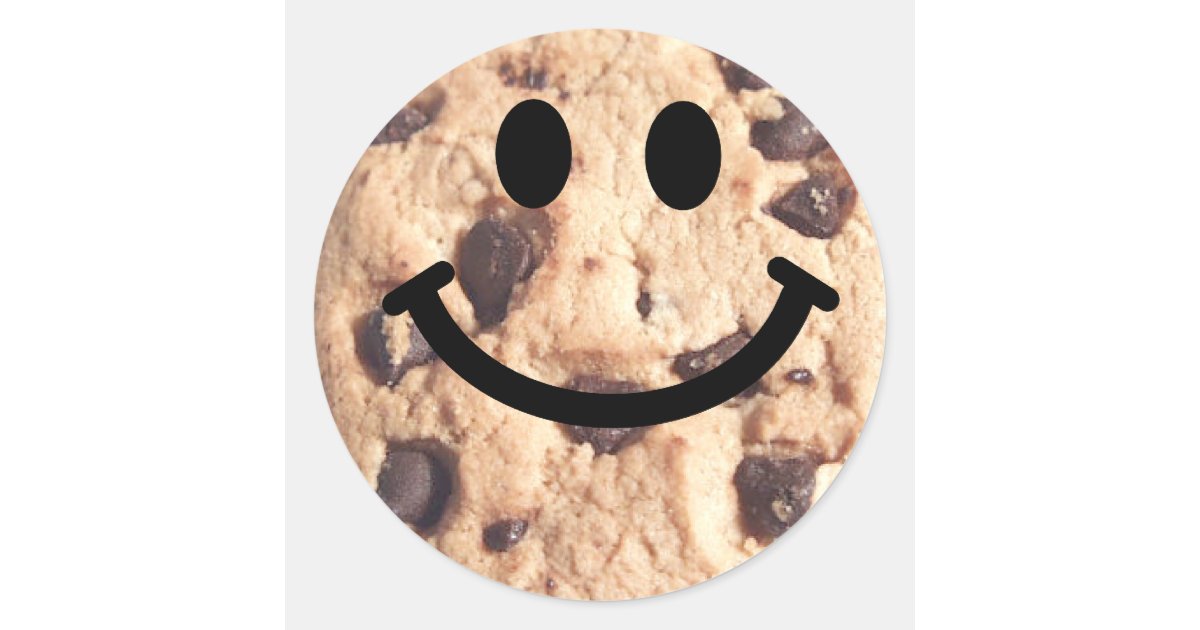 Chocolate Chip Cookie Classic Round Sticker | Zazzle