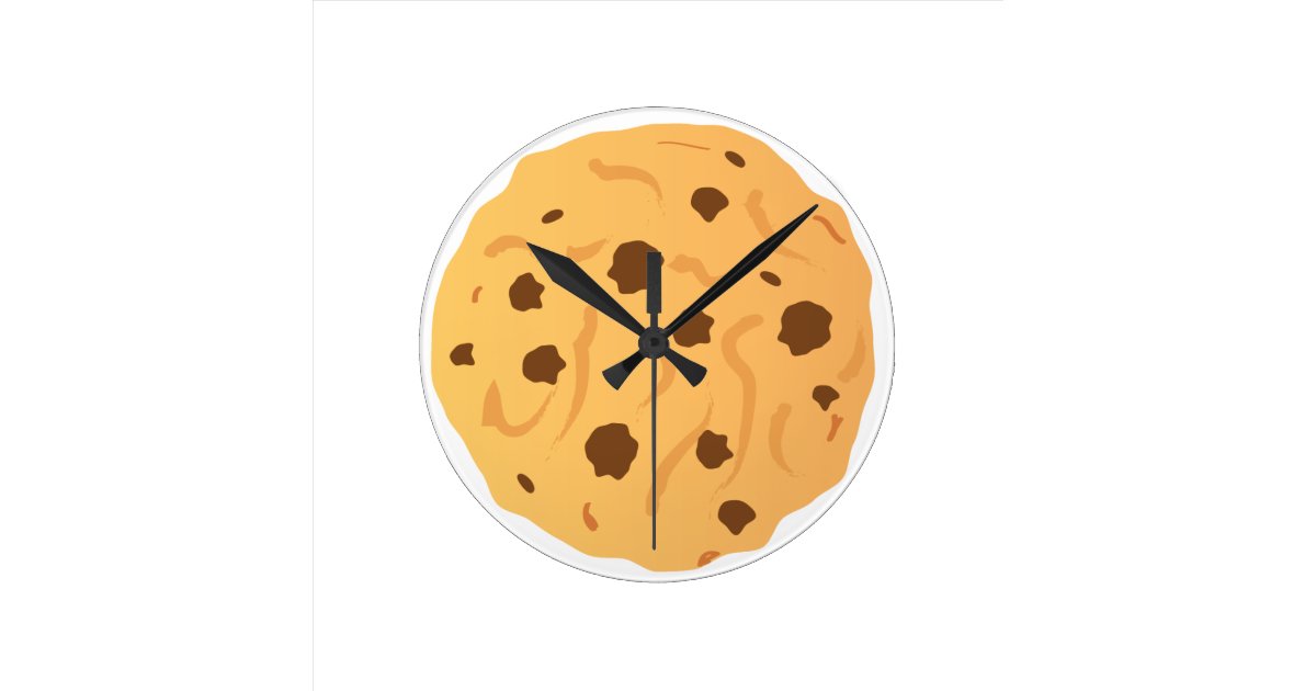 Chocolate Chip Cookie Clock | Zazzle