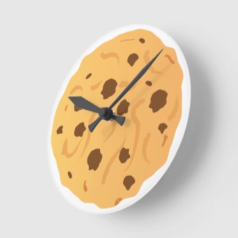 Chocolate Chip Cookie Clock | Zazzle