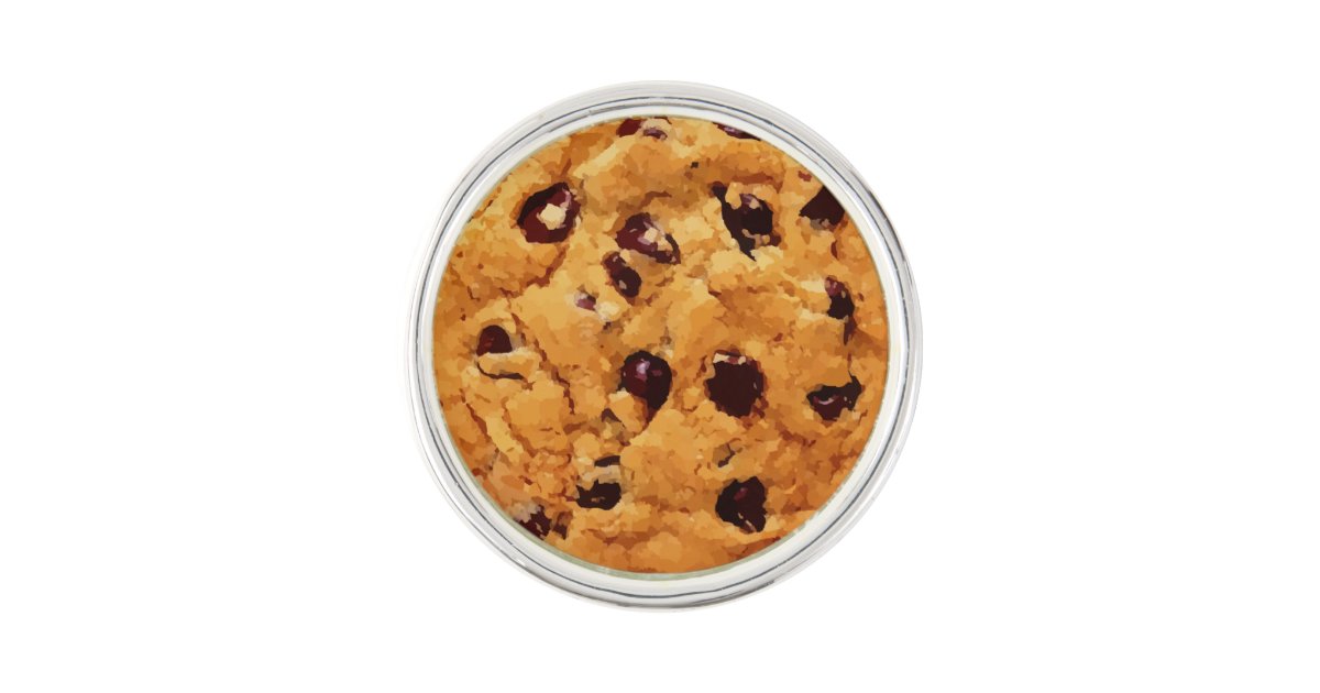 Chocolate Chip Cookie Lapel Pin | Zazzle