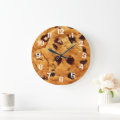 Chocolate Chip Cookie Large Clock | Zazzle