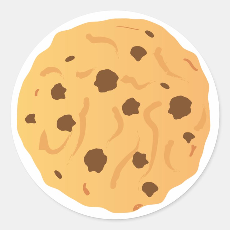 Chocolate Chip Cookie Stickers | Zazzle