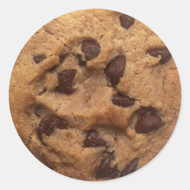 Chocolate Chip Cookie Stickers | Zazzle