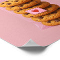 Chocolate Chip Cookie Wall Art, Cute Kitchen Poster | Zazzle