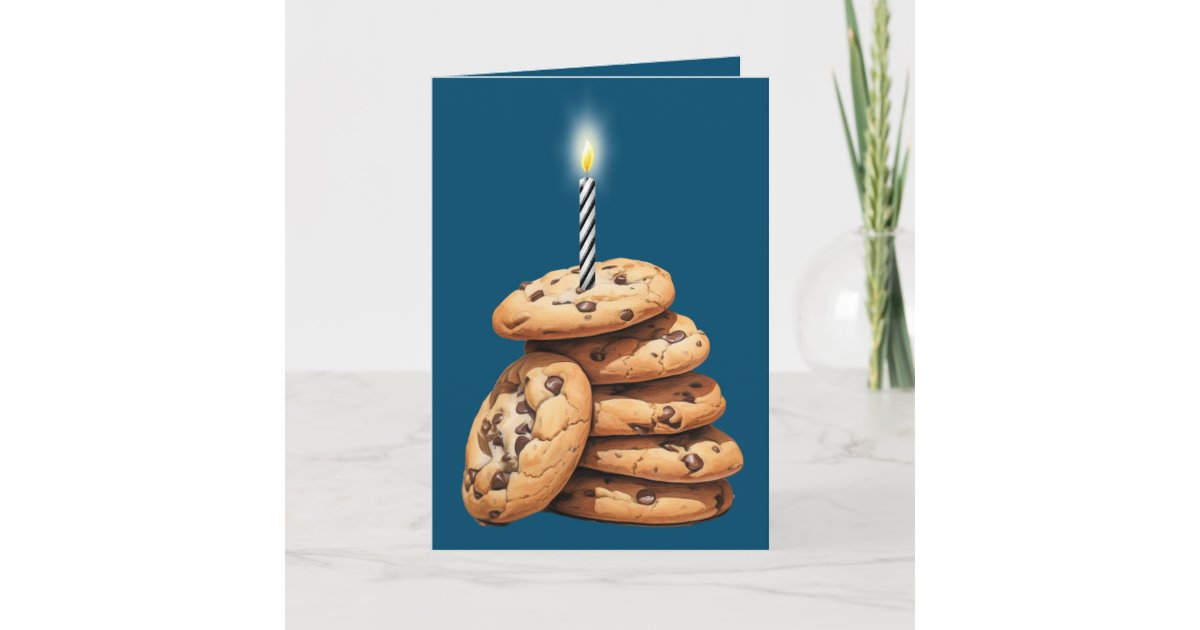 Chocolate Chip Cookies Birthday Card | Zazzle