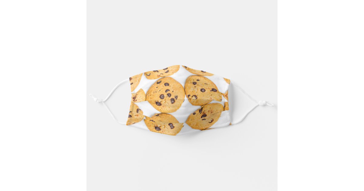 Chocolate Chip Cookies Cloth Face Mask | Zazzle