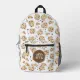 Chocolate Chip Cookies Pattern Monogram School Printed Backpack | Zazzle
