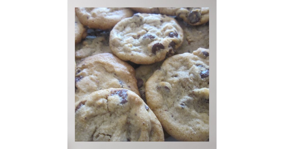 Chocolate Chip Cookies Poster | Zazzle