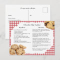 Chocolate Chip Cookies Recipe Postcard | Zazzle