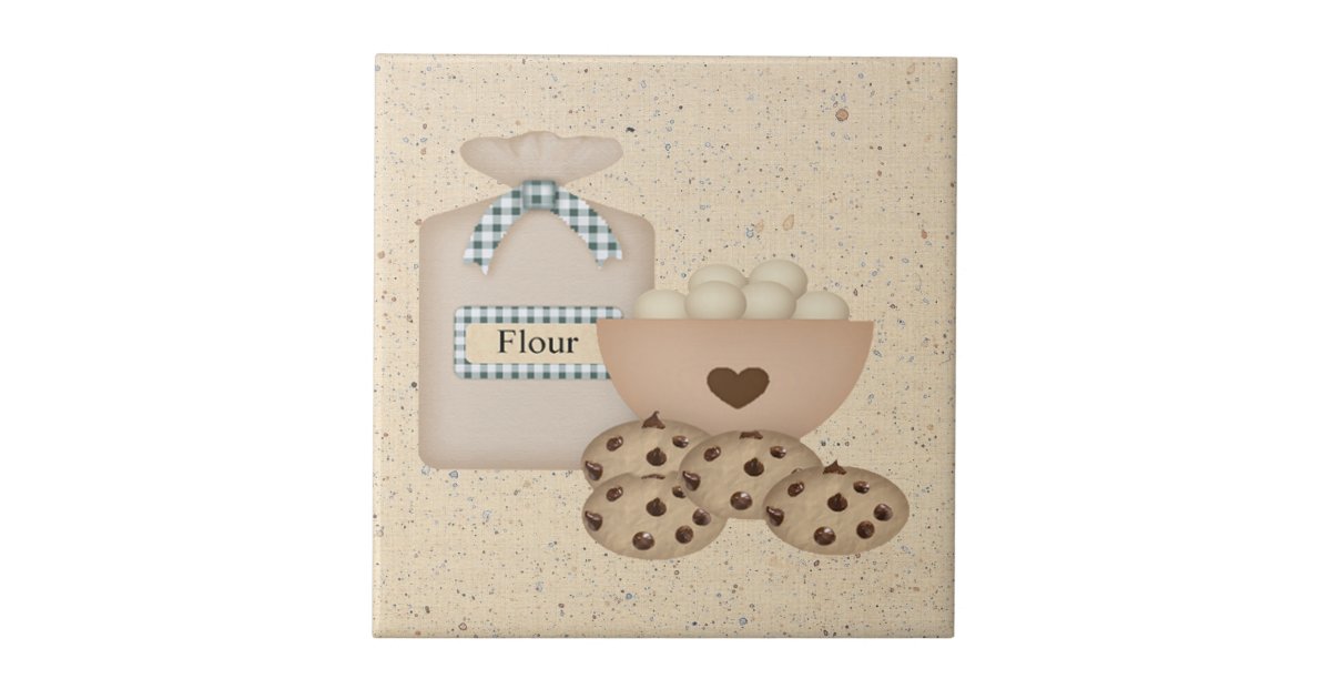 Chocolate Chip Cookies Tile | Zazzle