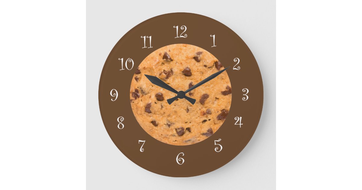 Chocolate Chip Kitchen Wall Clocks | Zazzle