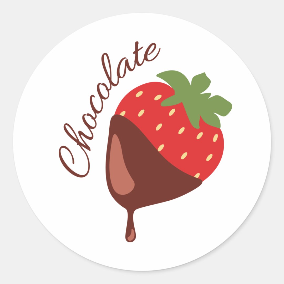 Chocolate Classic Round Sticker | Zazzle