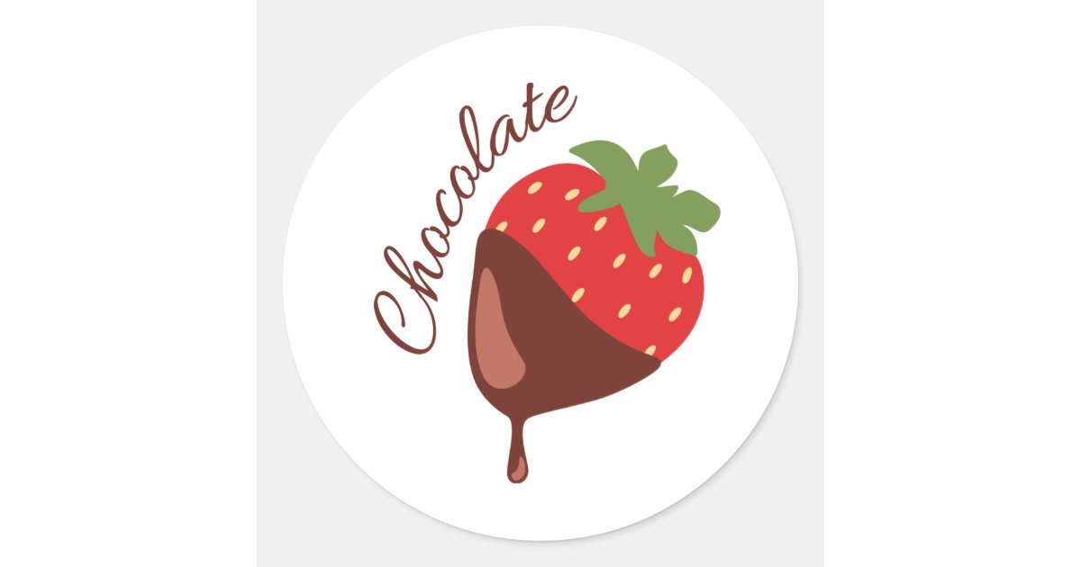 Chocolate Classic Round Sticker | Zazzle