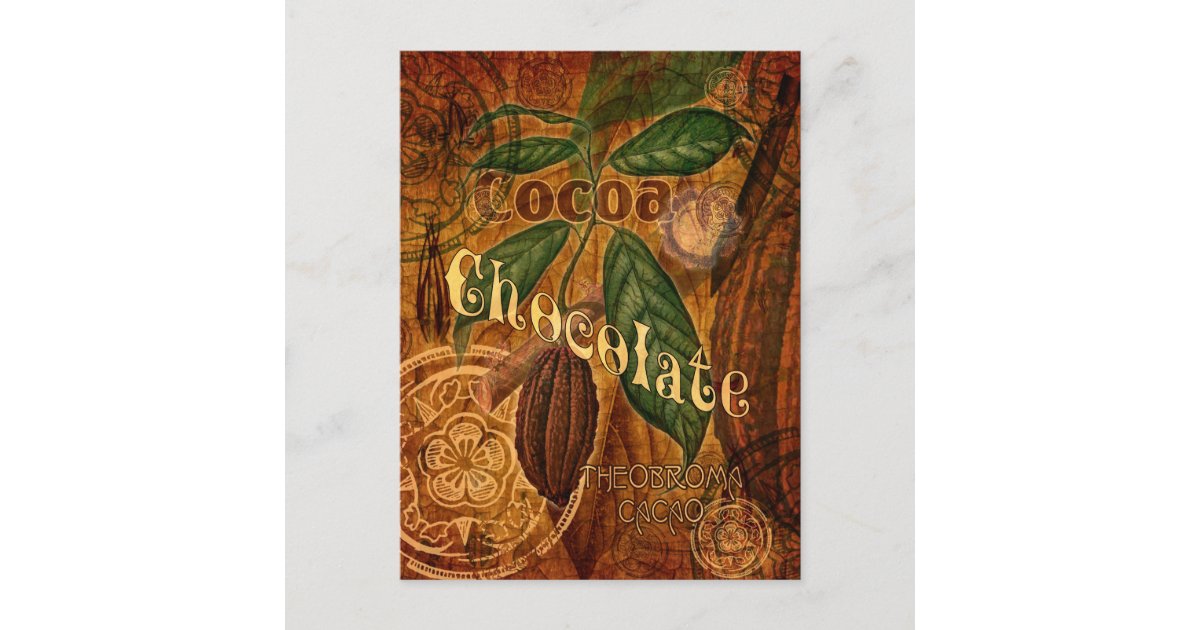 Chocolate Collage Postcard | Zazzle