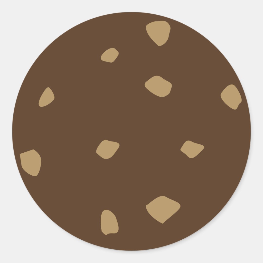 Chocolate Cookie Classic Round Sticker | Zazzle