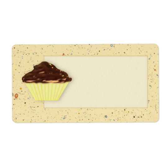 Chocolate Cupcake Label | Zazzle.com