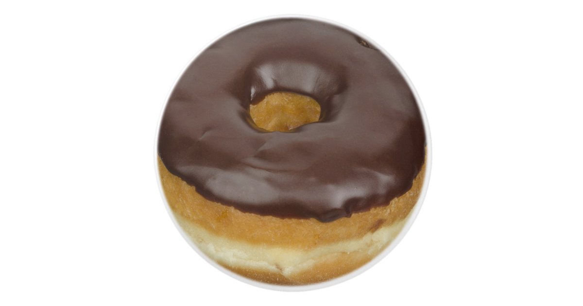 Chocolate Donut Knob | Zazzle