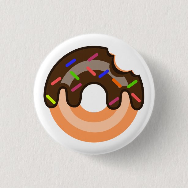 Donut Buttons & Pins - No Minimum Quantity | Zazzle