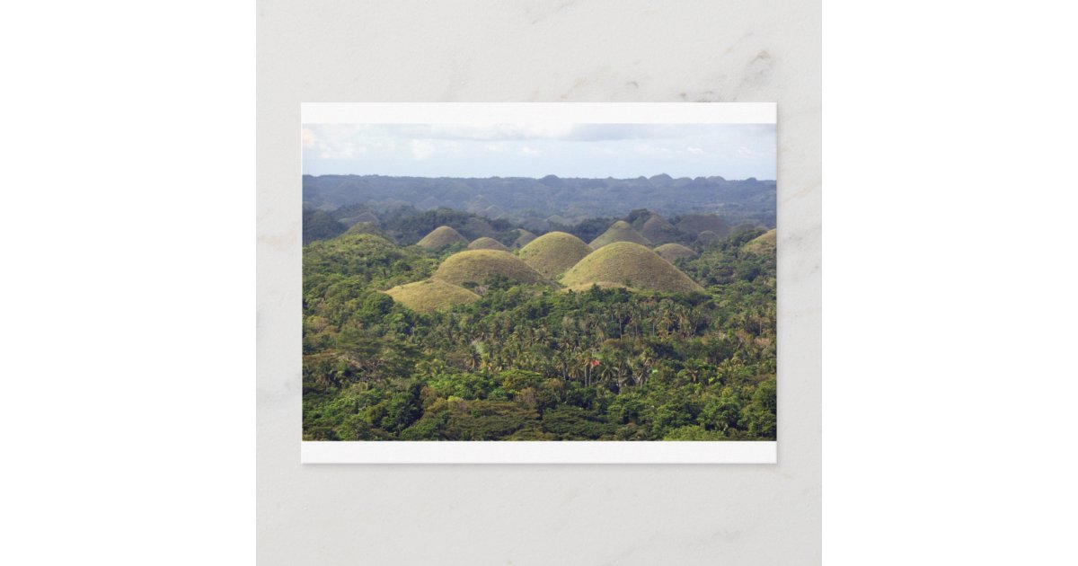 Chocolate Hills Bohol Island Philippines Postcard | Zazzle