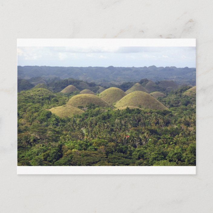 Chocolate Hills Bohol Island Philippines Postcard | Zazzle.com