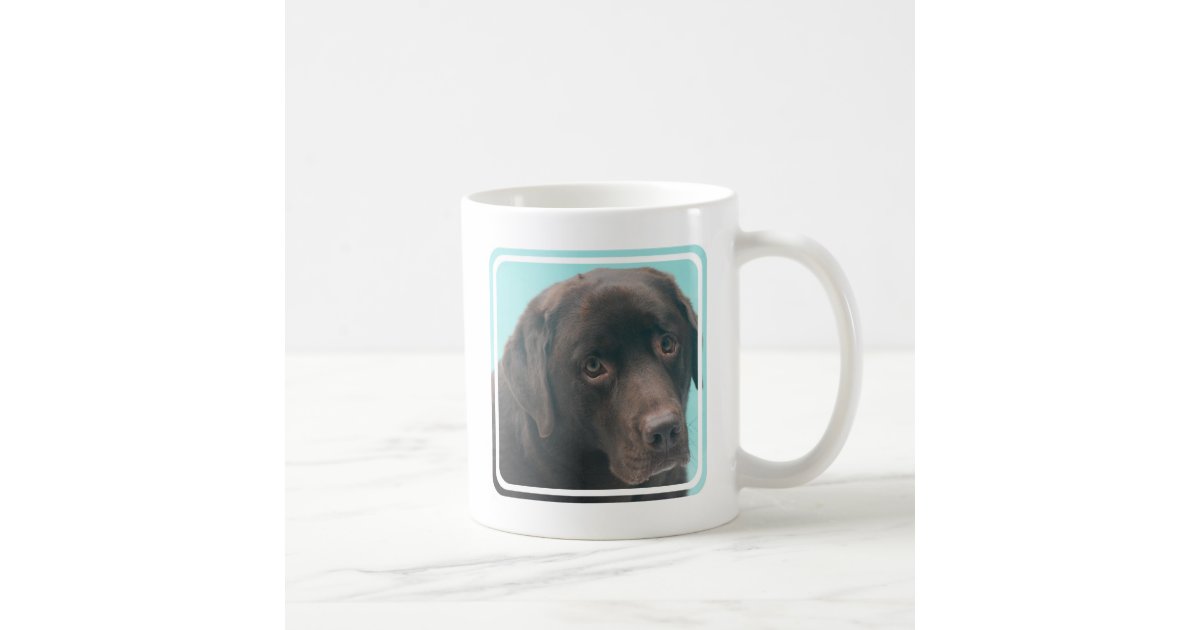 Chocolate Lab Dog Coffee Mug | Zazzle