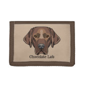 Chocolate Lab Labrador Retriever Dog Wallet | Zazzle