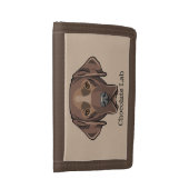 Chocolate Lab Labrador Retriever Dog Wallet | Zazzle