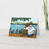 Chocolate Labrador and Dad Card | Zazzle