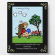 Chocolate Labrador Angel with Love Memorial Plaque | Zazzle